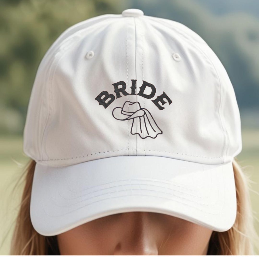 Bride Embroidered Hat, Western Bridal Cap, Honeymoon Bride Baseball Cap ...