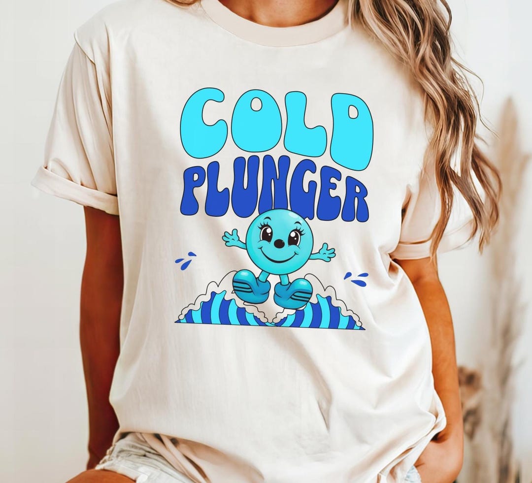 Cold Plunger Retro Character Unisex Garment-dyed T-shirt, Ice Bath ...