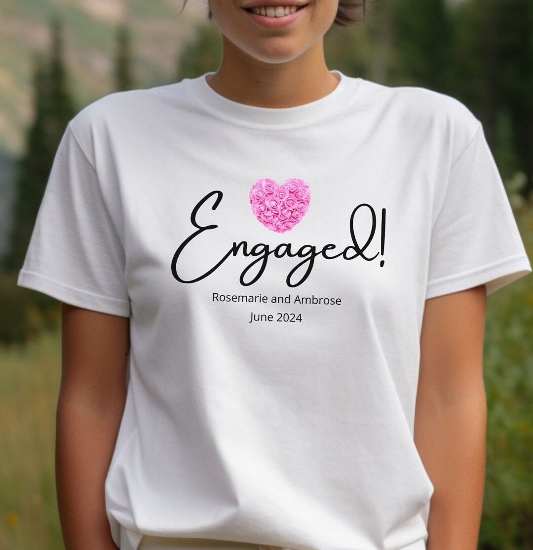 Personalized Engagement T-shirt, Custom Engagement Gift, Future Mrs ...