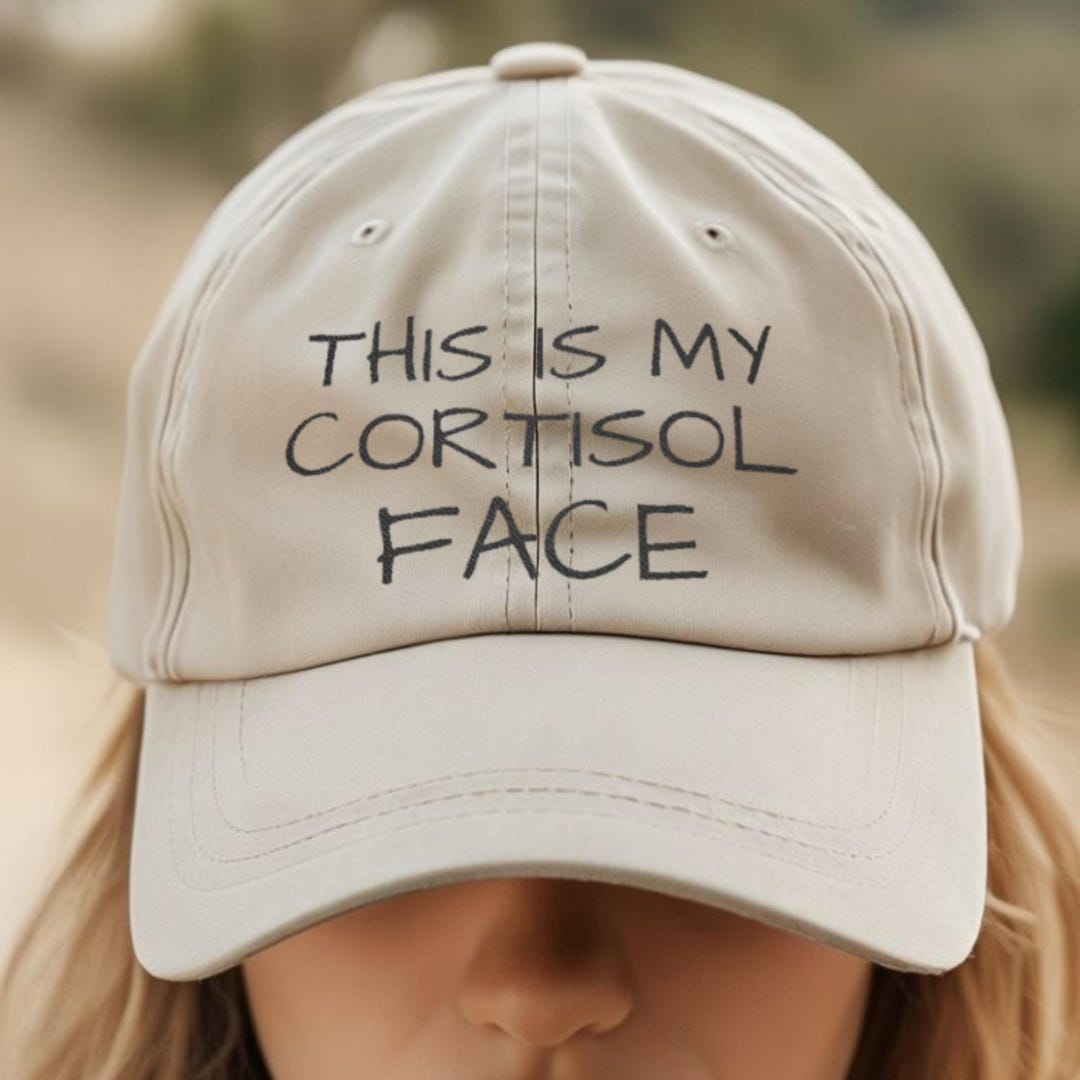 Funny Cortisol Hat, Embroidered Cap for Stressed Out Moms, Dads ...