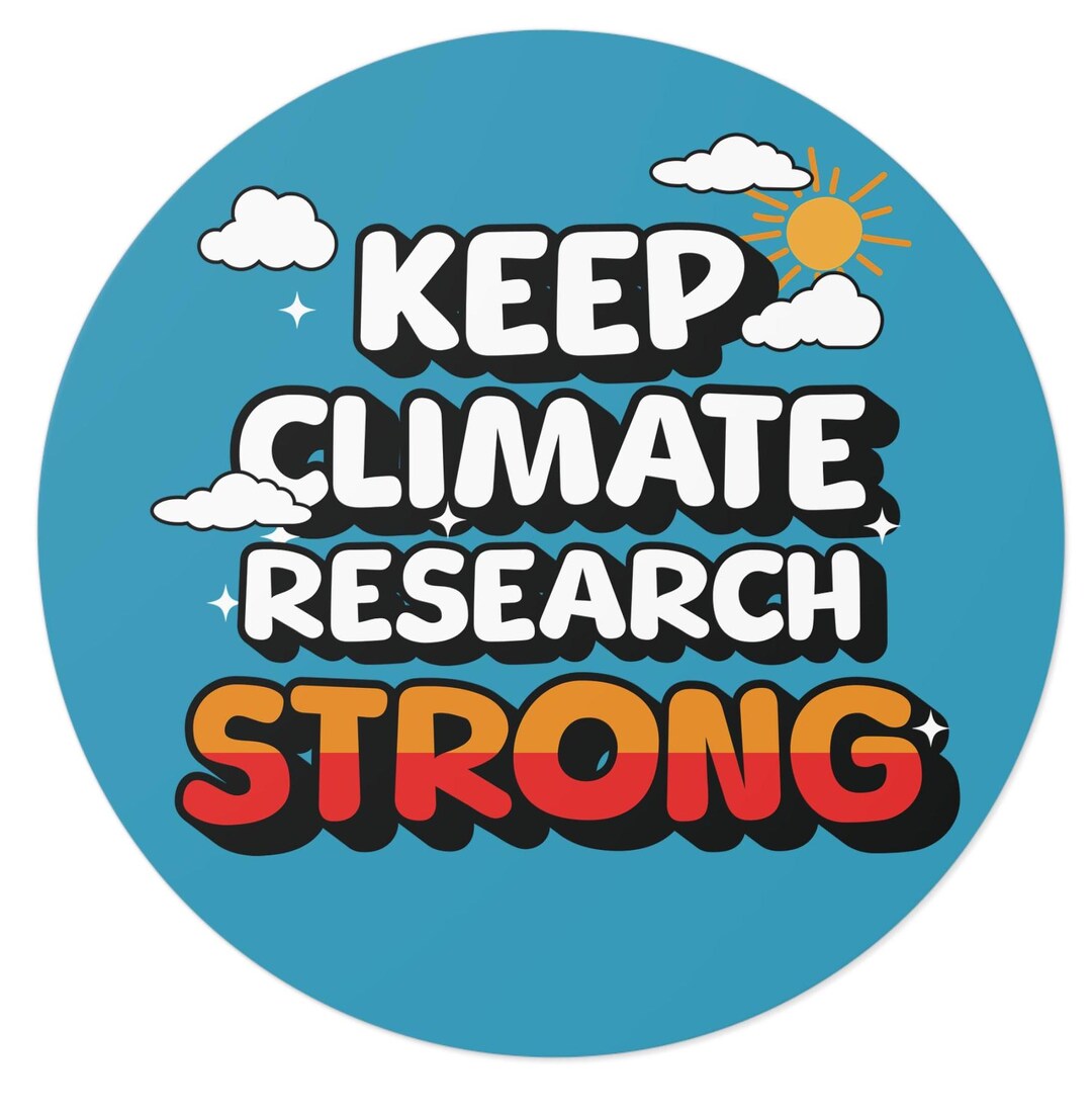 Climate Research Support Sticker, Scientist Gift, Global Warming Bumper ...