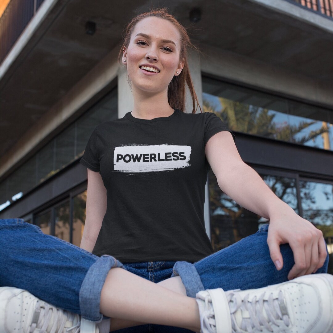 Women's POWERLESS Tee Anonymous Clothing and Gifts Recovery T-shirts - Etsy