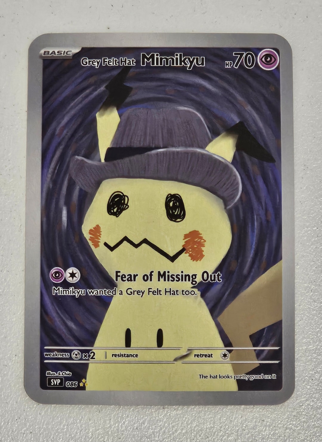 Van Gogh Mimikyu Custom Pokemon Card - Etsy