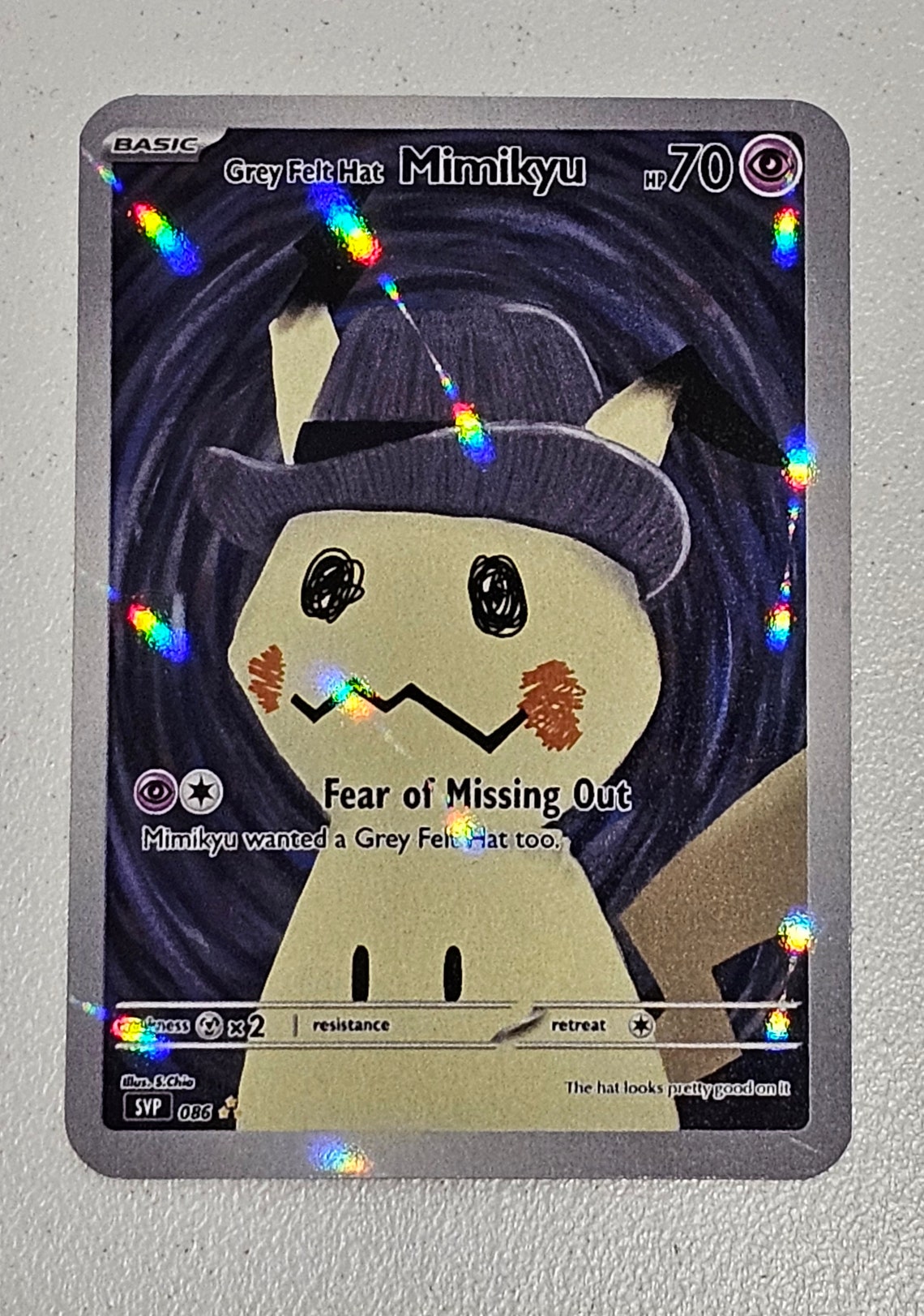 Van Gogh Mimikyu Custom Pokemon Card - Etsy