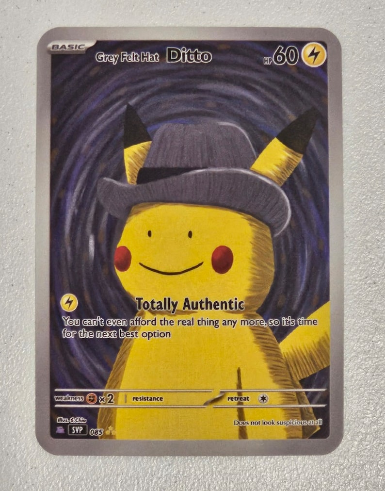Van Gogh Ditto Custom Pokemon Card - Etsy Australia