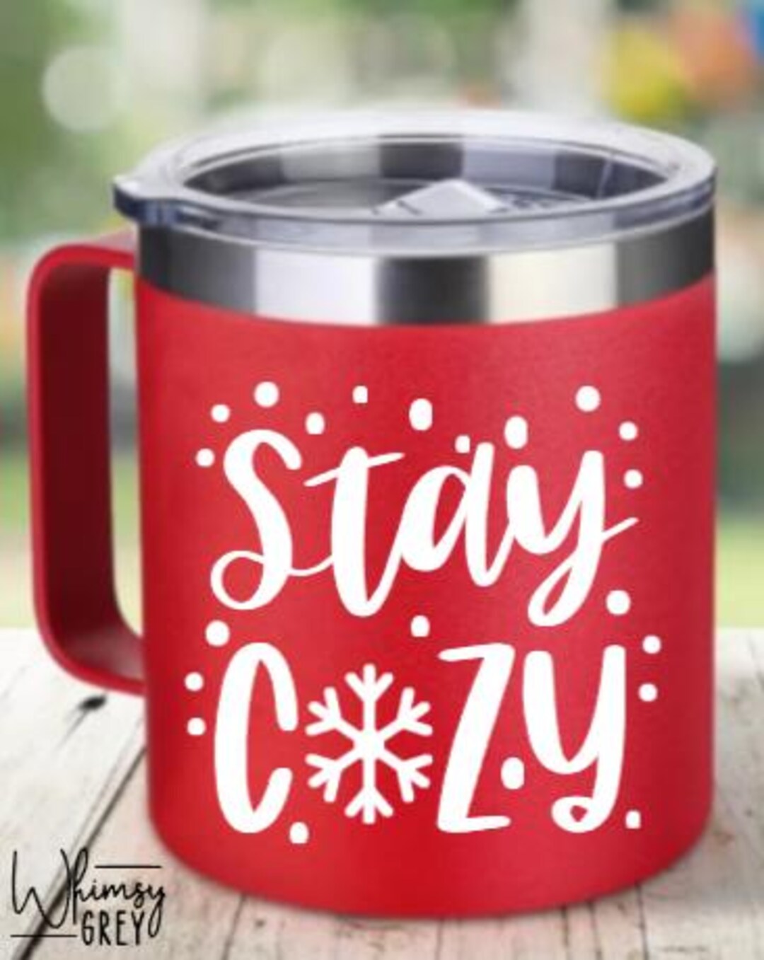 Hot or Cold Coffee Mug With Lid | Insulated Coffee Mug | Holiday Coffee ...