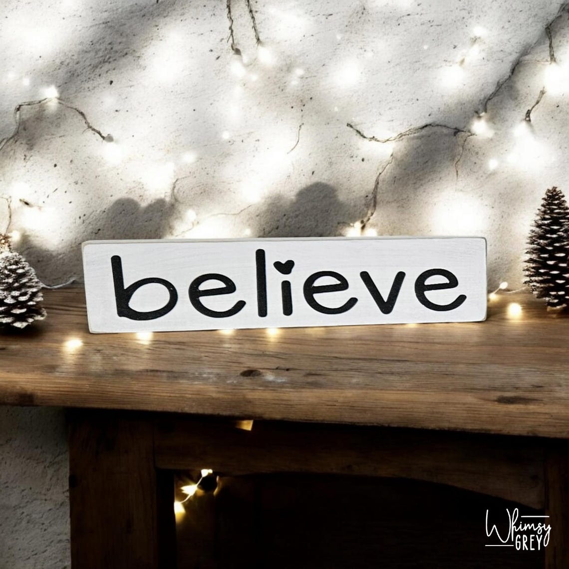 Inspirational Word Sign | Tabletop Sign | Wood Decor | Believe Sign ...