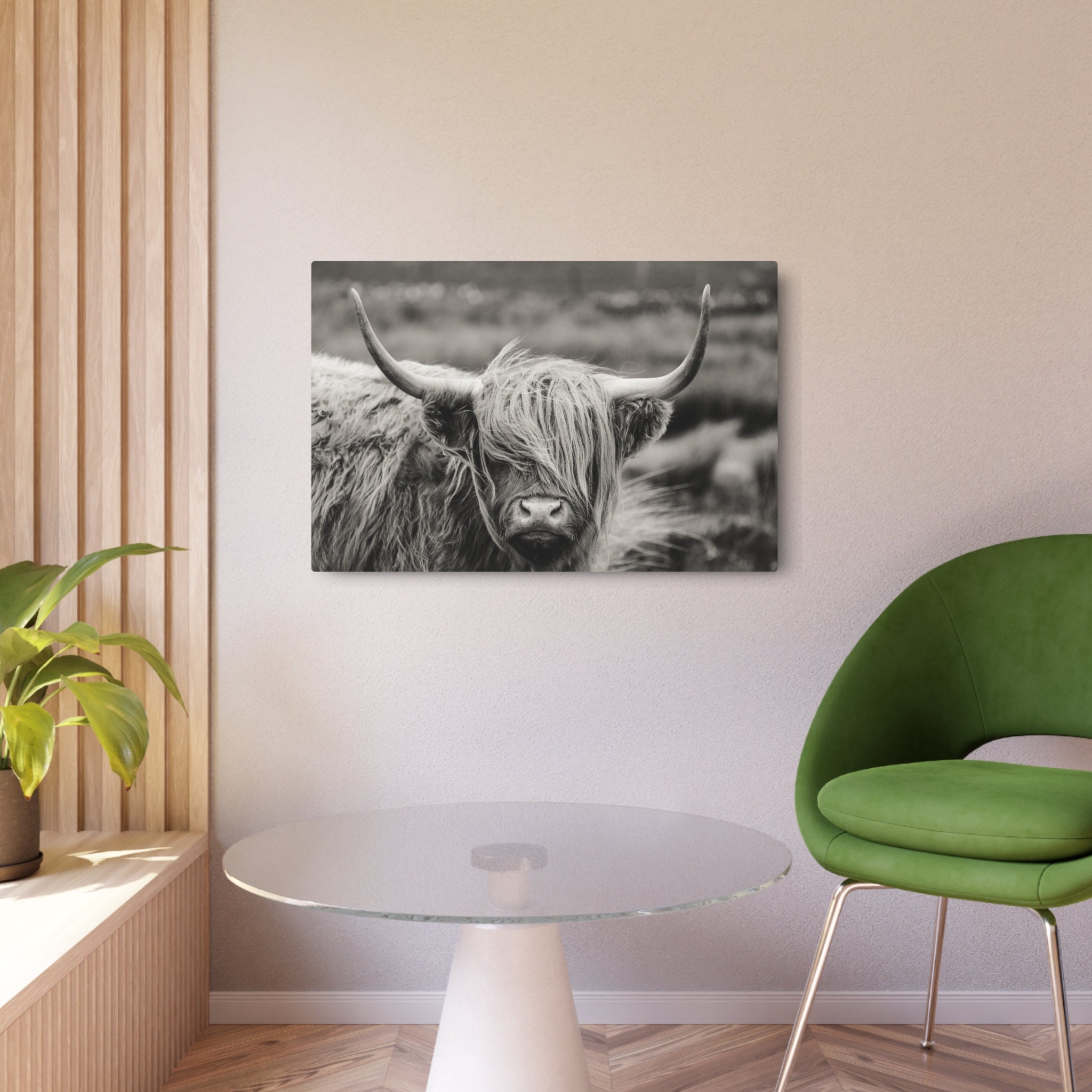 Highland Cow Metal Sign - Etsy