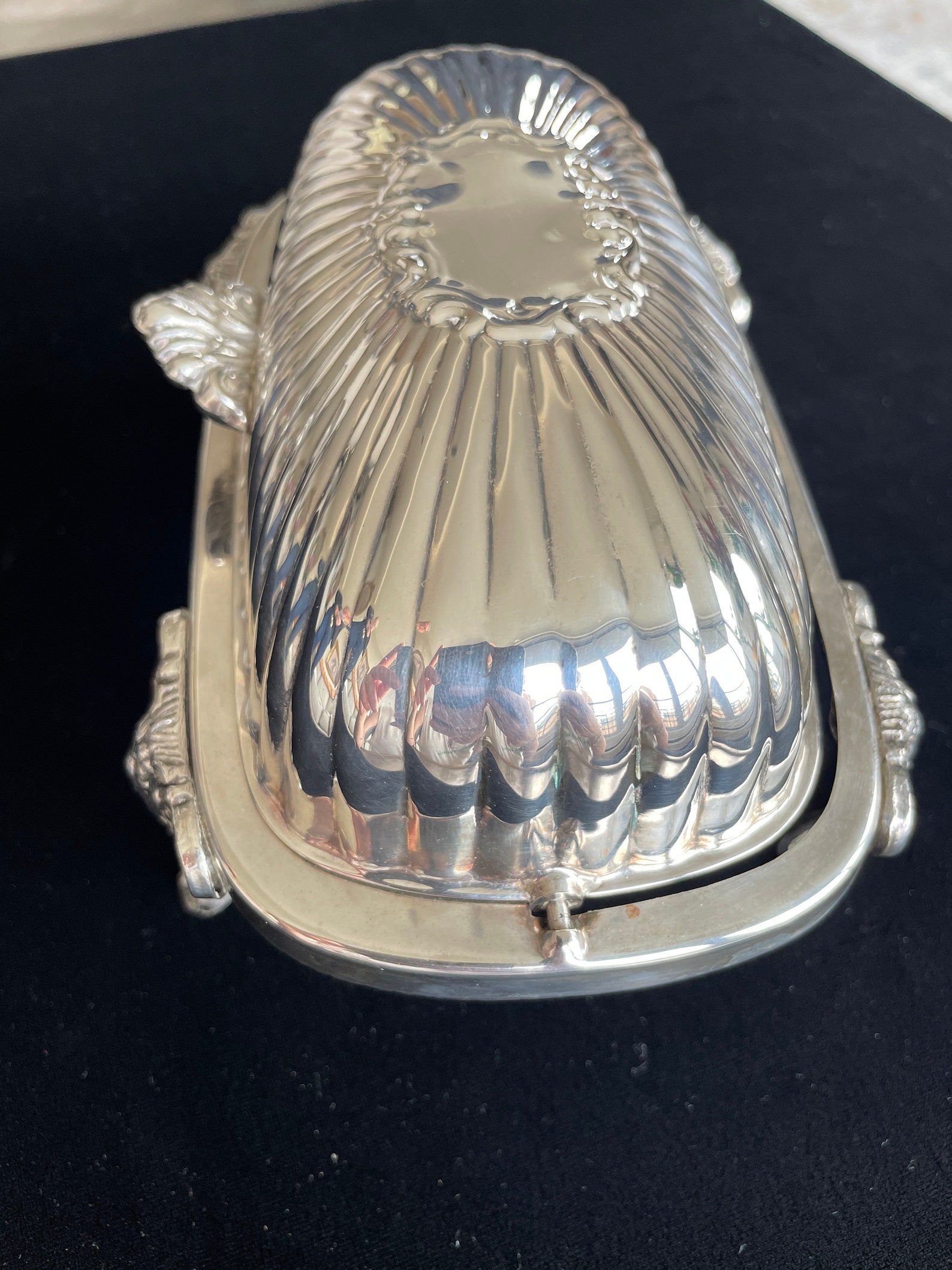 Butter Dish Silver Plated Roll Top Butter Dish - Etsy