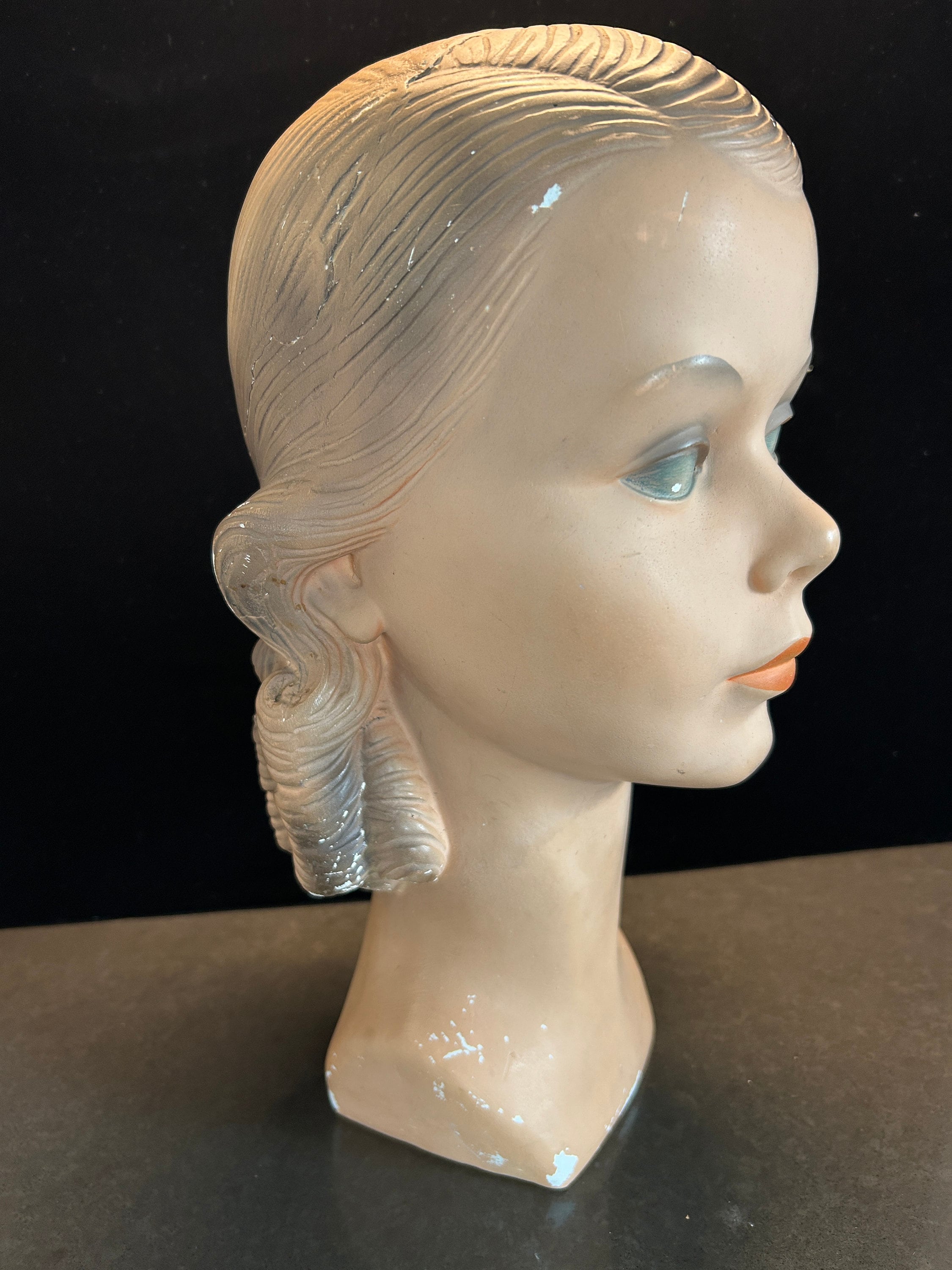Vintage Mannequin Head.. Store Display rare - Etsy