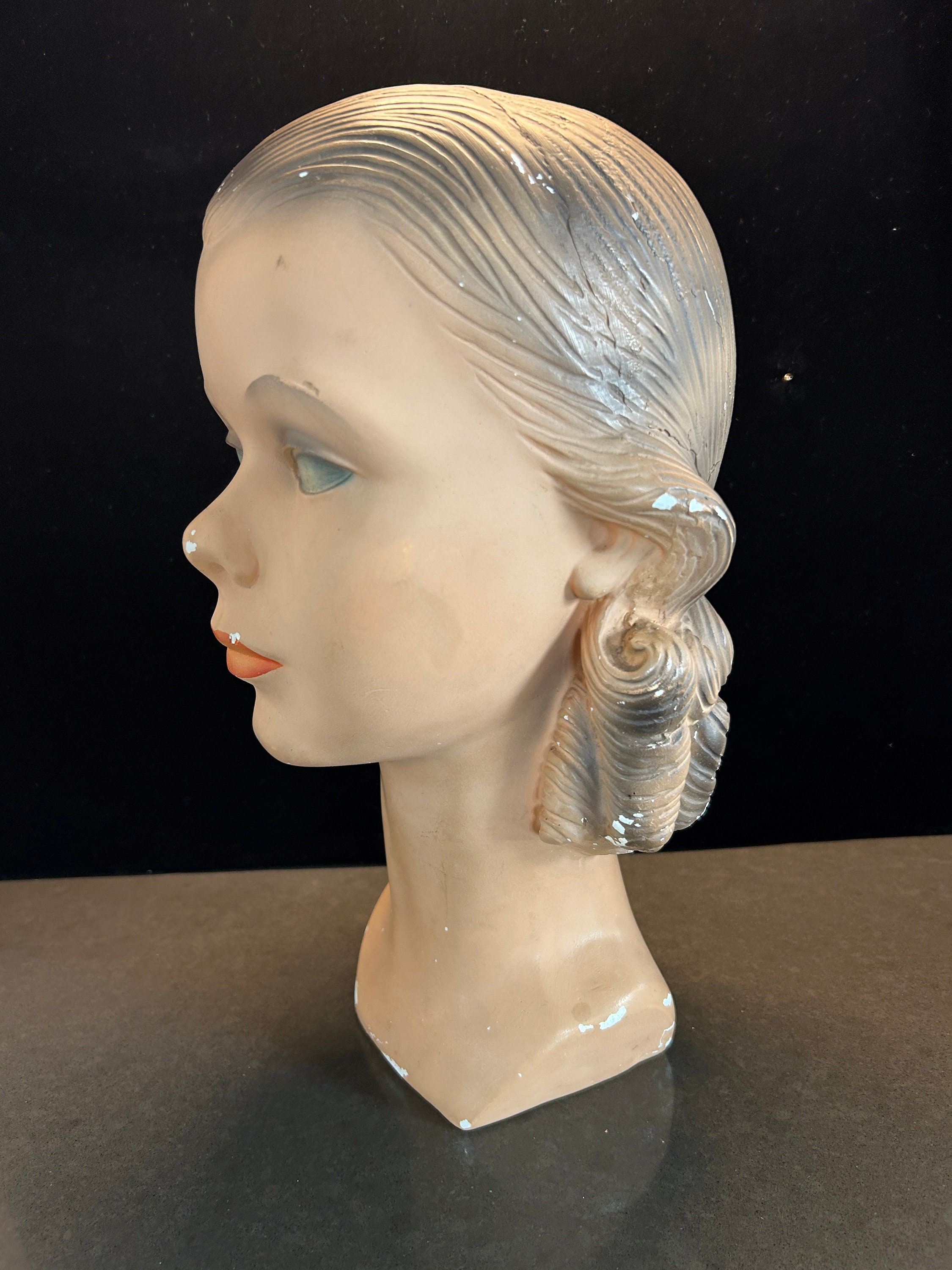 Vintage Mannequin Head.. Store Display rare - Etsy