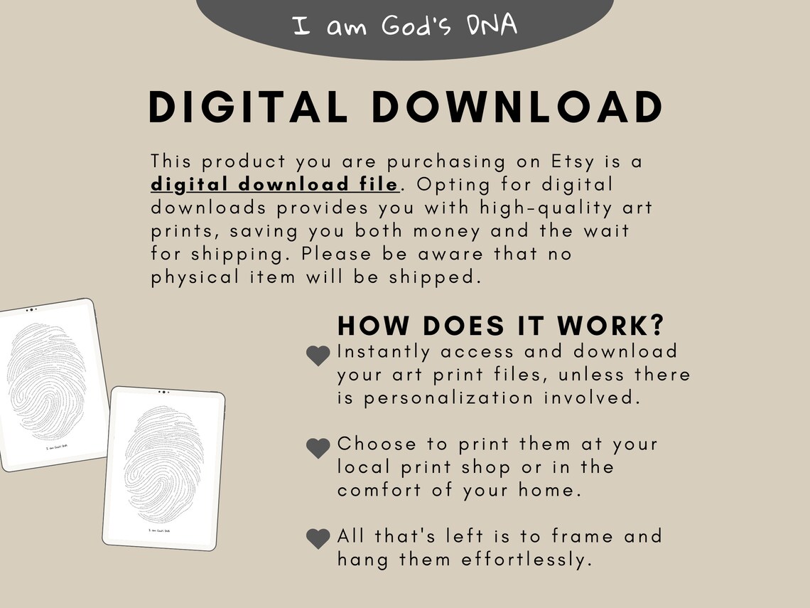 Christian Wall Art Fingerprint Bible Verses Modern, Gods Thumbprint ...