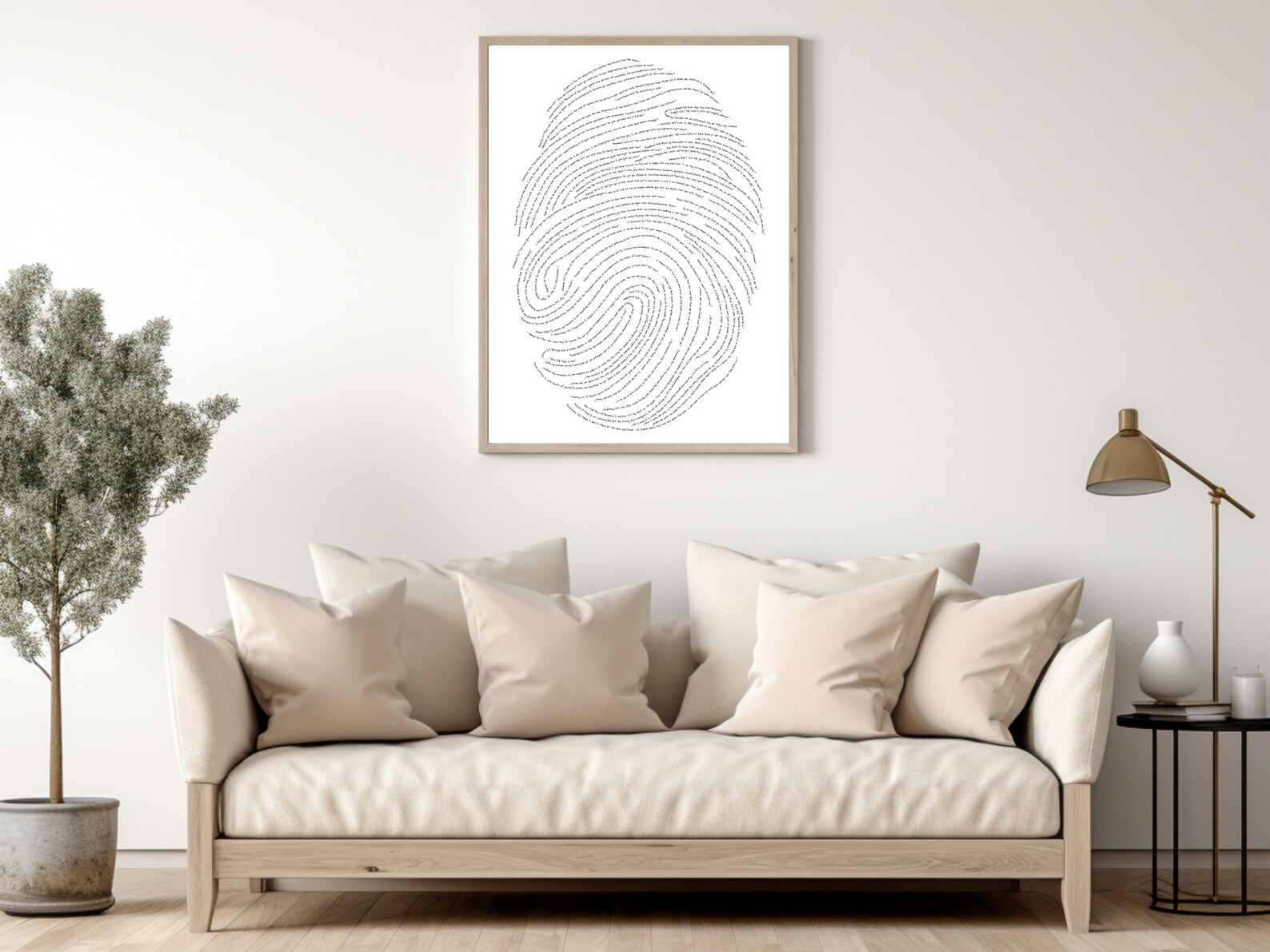 Christian Wall Decor Art, Fingerprint of God Bible Verse, Scripture ...