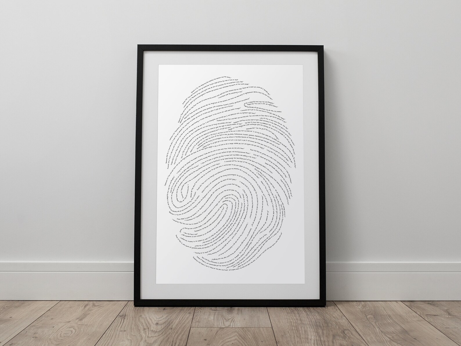 Christian Wall Decor Art, Fingerprint of God Bible Verse, Scripture ...