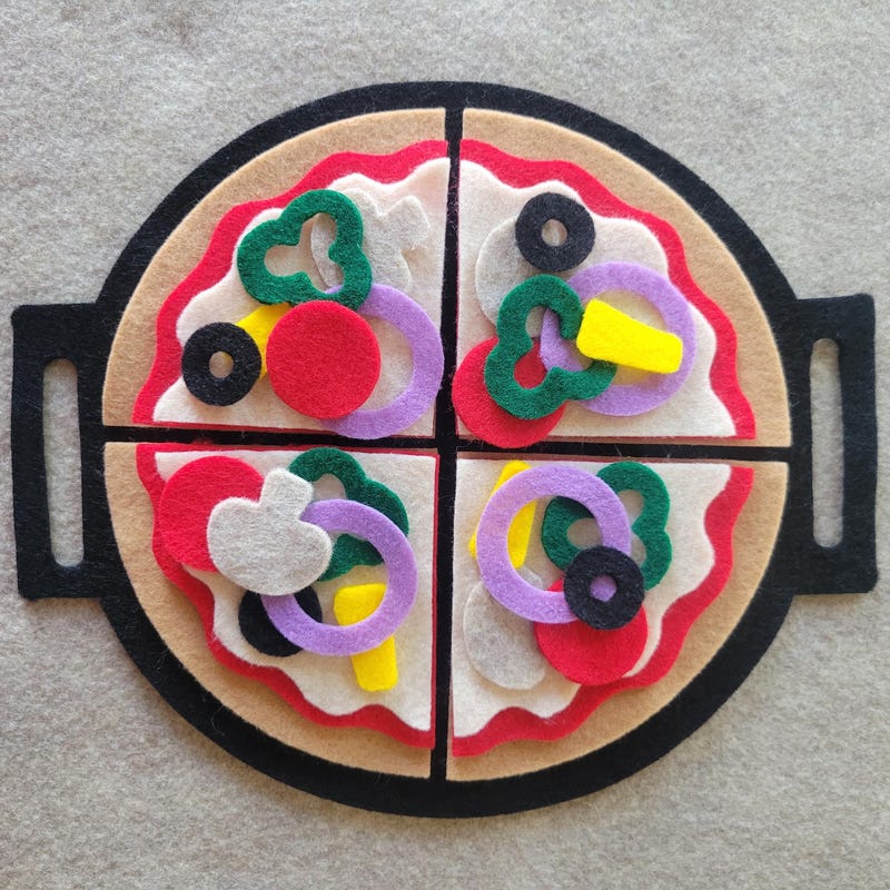Felt Pizza - Etsy