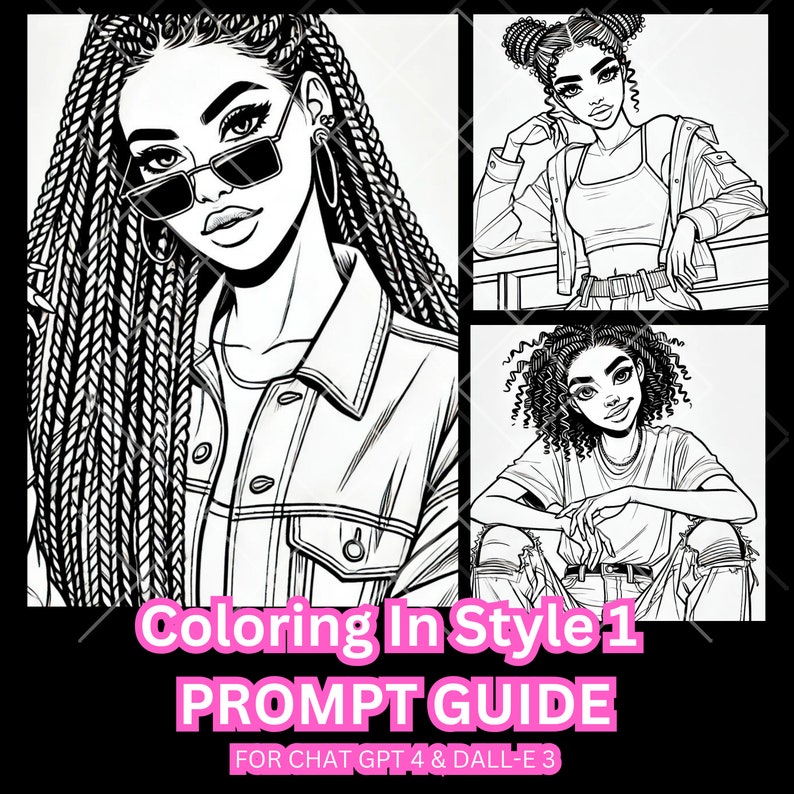 Coloring in Style Vol 1 Prompt Guide for Dall E 3 and Chat GPT 4 Ai Art ...