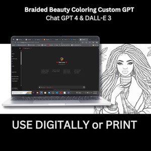 Beauty Coloring Pages Custom GPT-4 Art Maker: Create Images for ...
