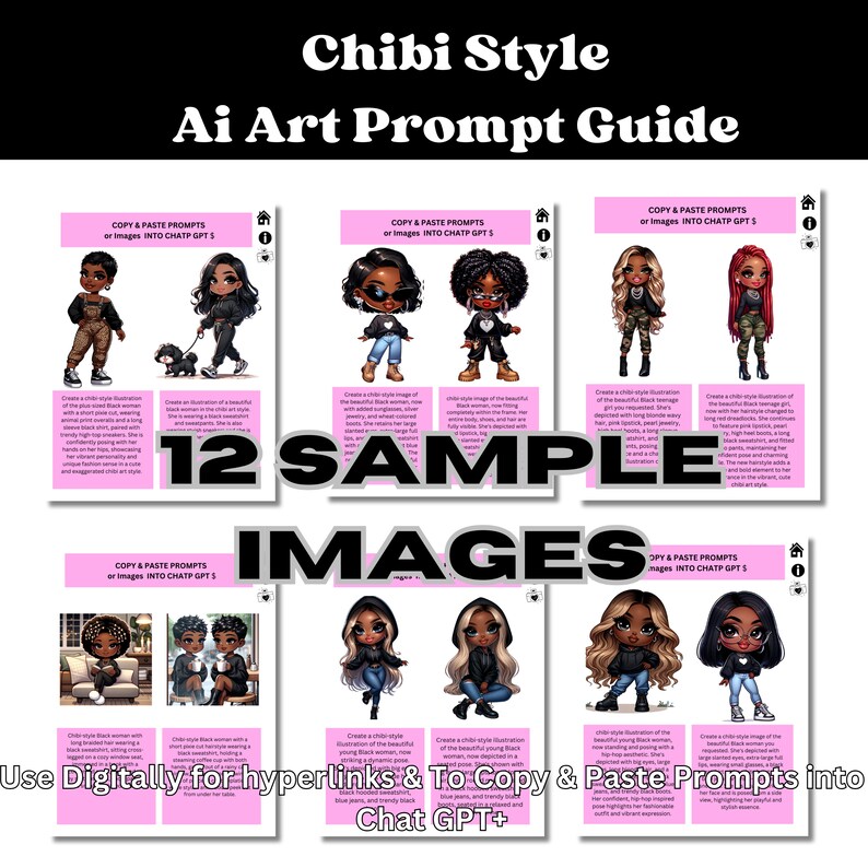Chibi Ai Art Prompt Guide for Chat GPT and DALL-E 3, Copy & Paste ...