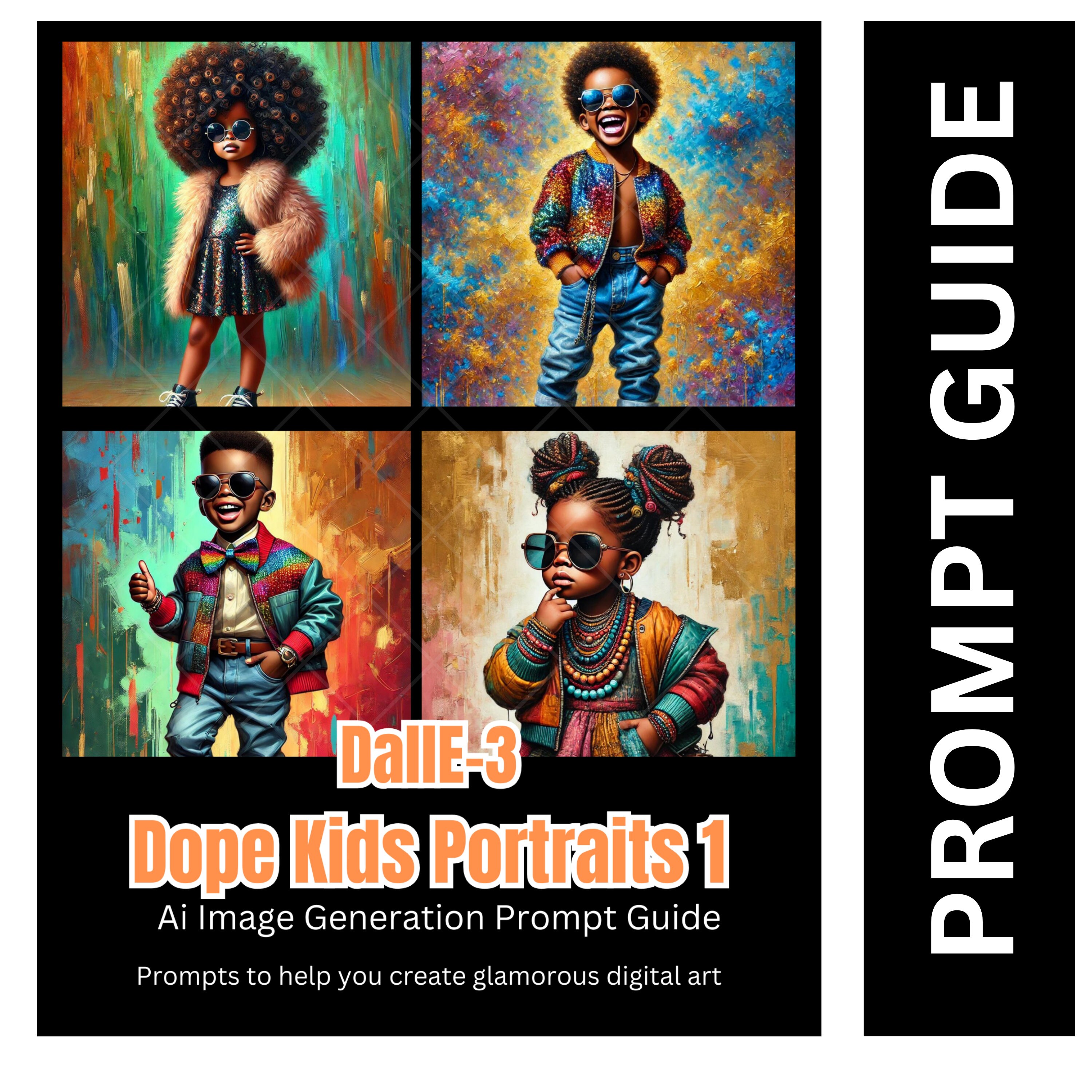 Dope Kids Portraits Vol 1 Prompt Guide for Dall E 3 and Chat GPT 4 Ai Art 10 Prompts 10 Sample ...