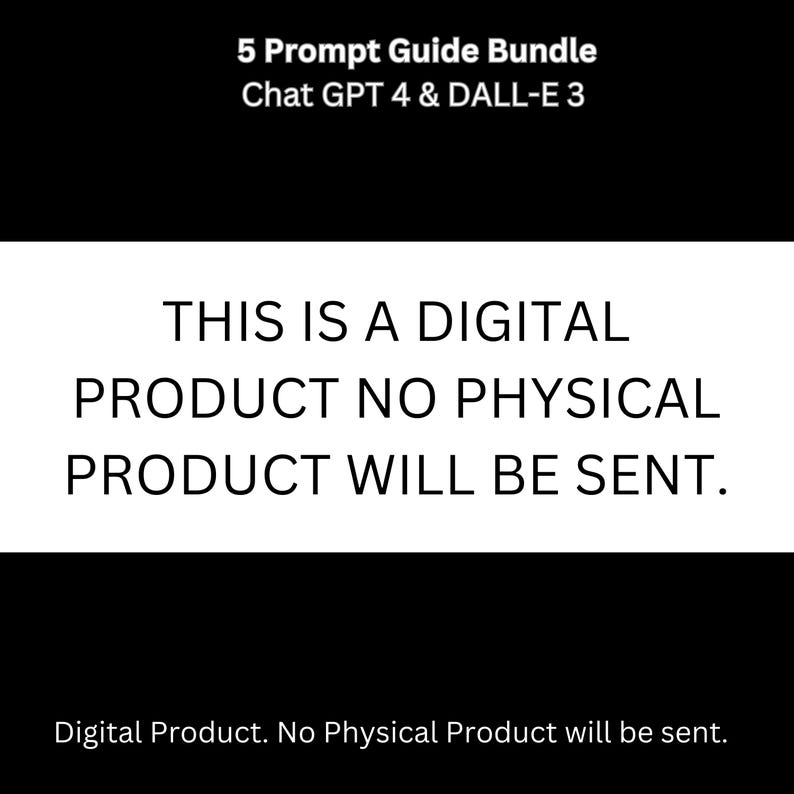 5 Prompt Guide Bundle Chat GPT 4 Guide Over 70 Prompts and Sample ...