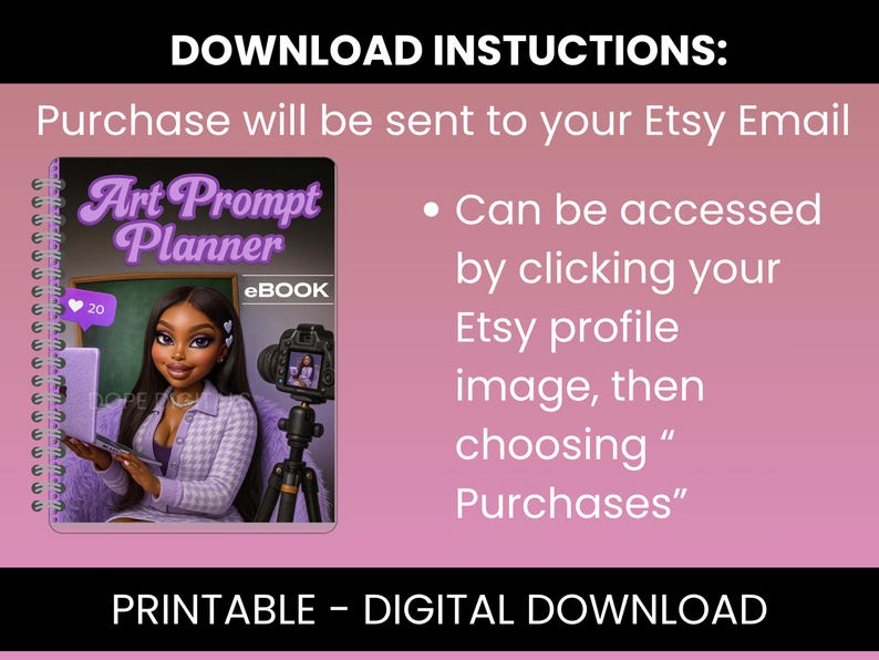 AI Art Prompt Planner | Hyperlinked Digital Workbook (digital Download ...