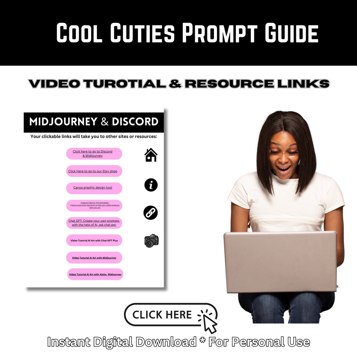 Cool Black Girls Midjourney AI Art Prompt Guide for Creating Digital ...