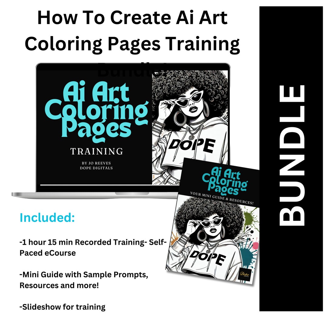 Create Stunning Ai Art Coloring Pages Ecourse Bundle: Chatgpt-4 ...