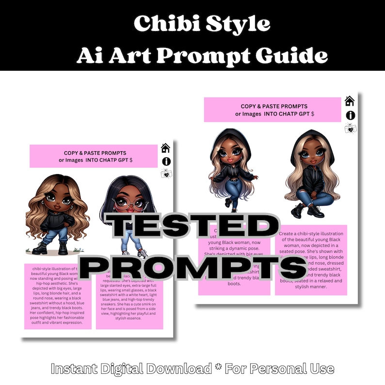 Chibi Ai Art Prompt Guide for Chat GPT and DALL-E 3, Copy & Paste ...