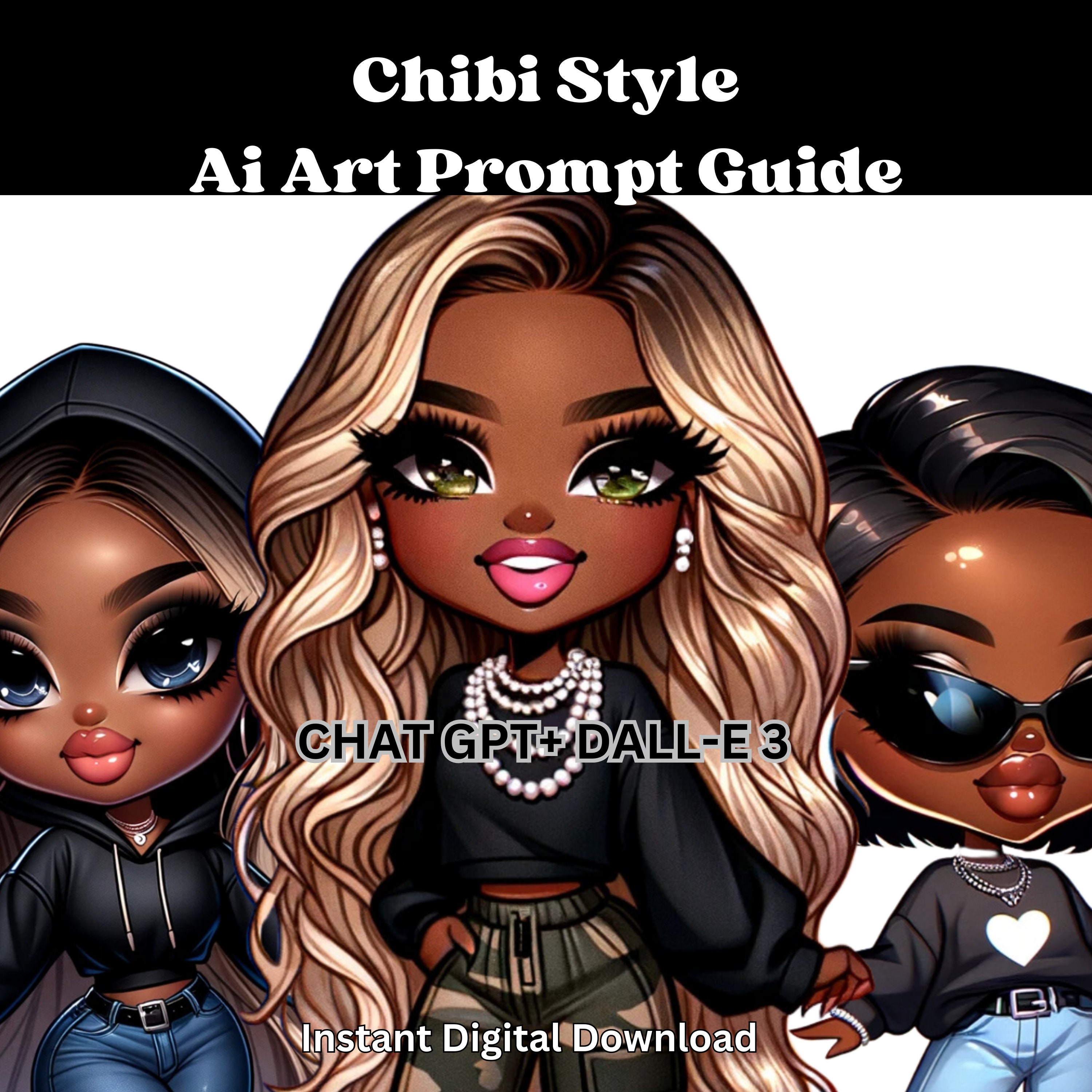 Chibi Ai Art Prompt Guide For Chat Gpt And Dall E 3 Copy And Paste Prompts Clickable Links And