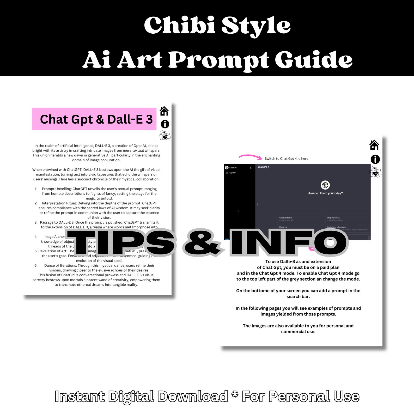Chibi Ai Art Prompt Guide for Chat GPT and DALL-E 3, Copy & Paste ...