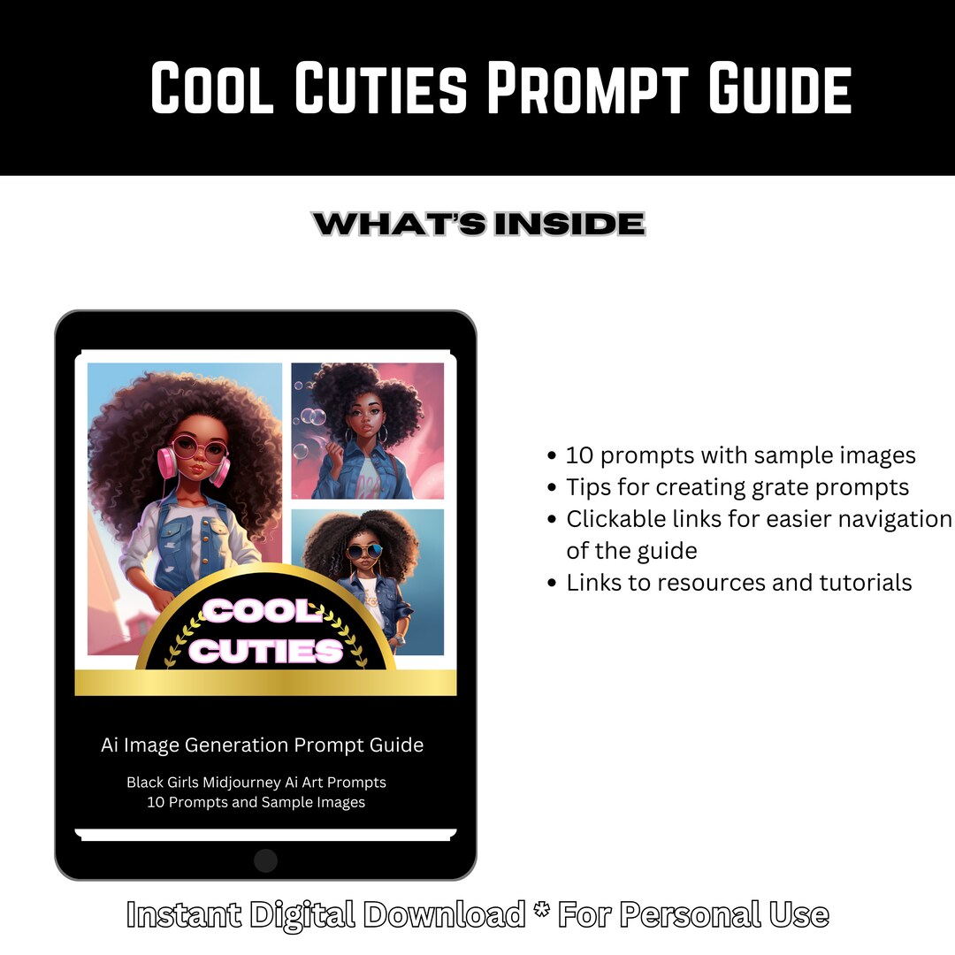 Cool Black Girls Midjourney AI Art Prompt Guide for Creating Digital ...