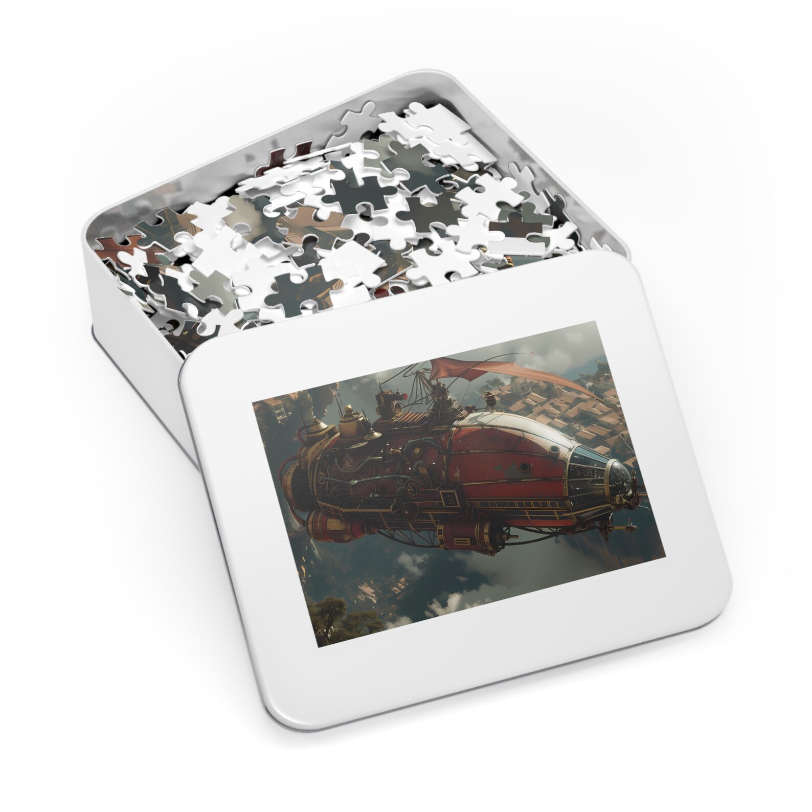 Steampunk Galactic Airship II Jigsaw Puzzle (500,1000-piece) - Etsy