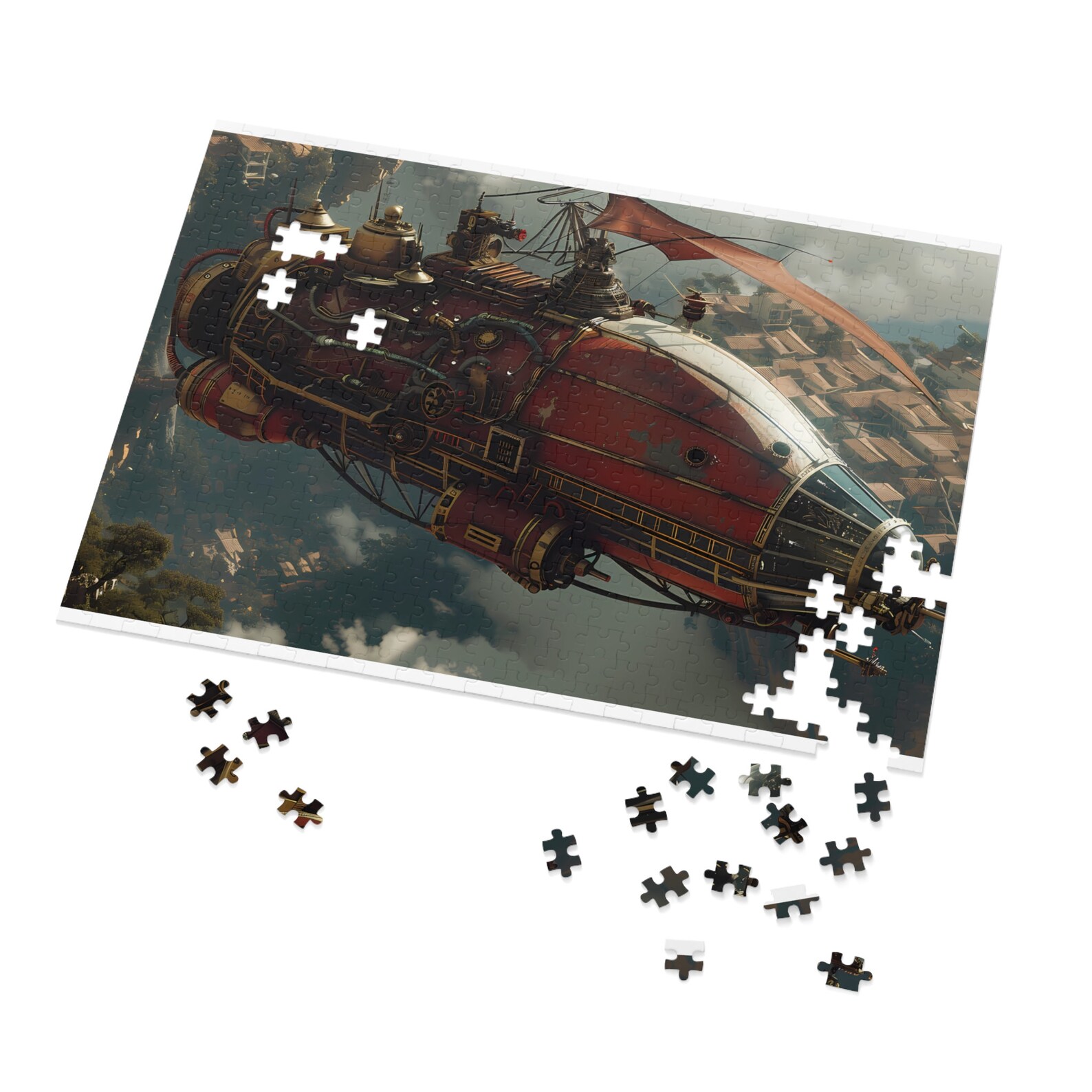 Steampunk Galactic Airship II Jigsaw Puzzle (500,1000-piece) - Etsy