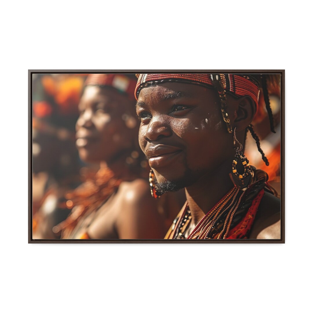 Male African Dancer, Gallery Canvas Wraps, Horizontal Frame - Etsy