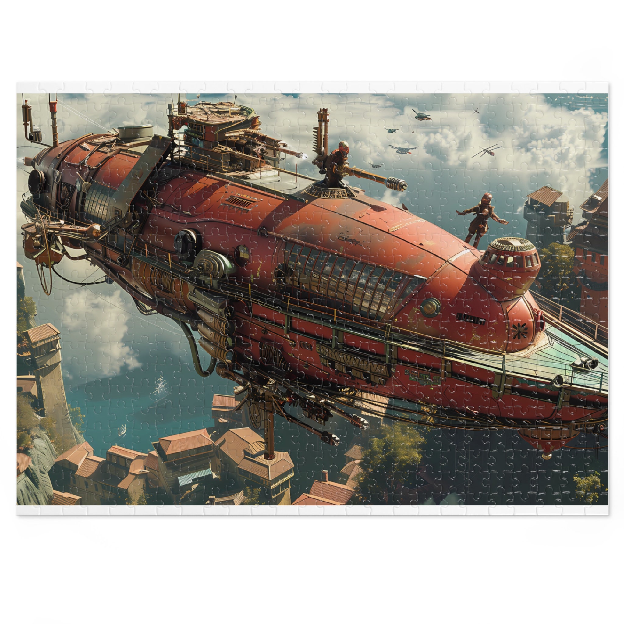 Steampunk Galactic Airship V Jigsaw Puzzle (500,1000-piece) - Etsy