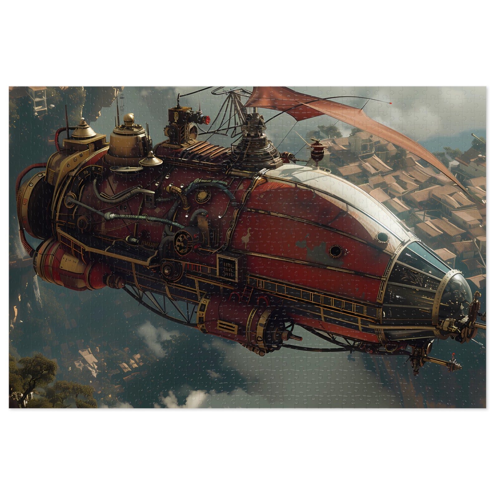 Steampunk Galactic Airship II Jigsaw Puzzle (500,1000-piece) - Etsy