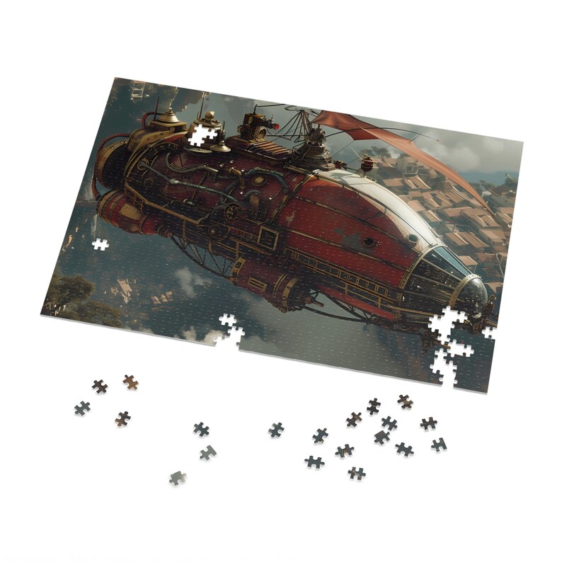 Steampunk Galactic Airship II Jigsaw Puzzle (500,1000-piece) - Etsy