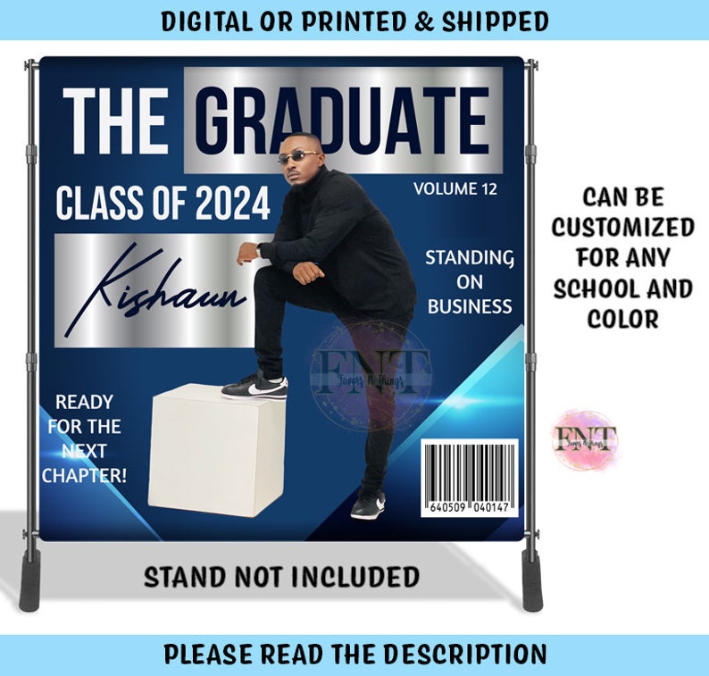 Magazine Graduation Backdrop | Magazine Graduation Banner | Graduation ...