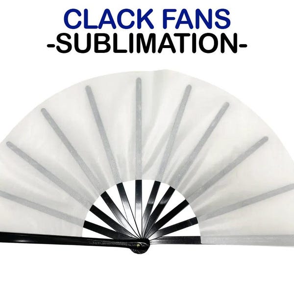 Sublimation Clack Fan Blanks - Etsy
