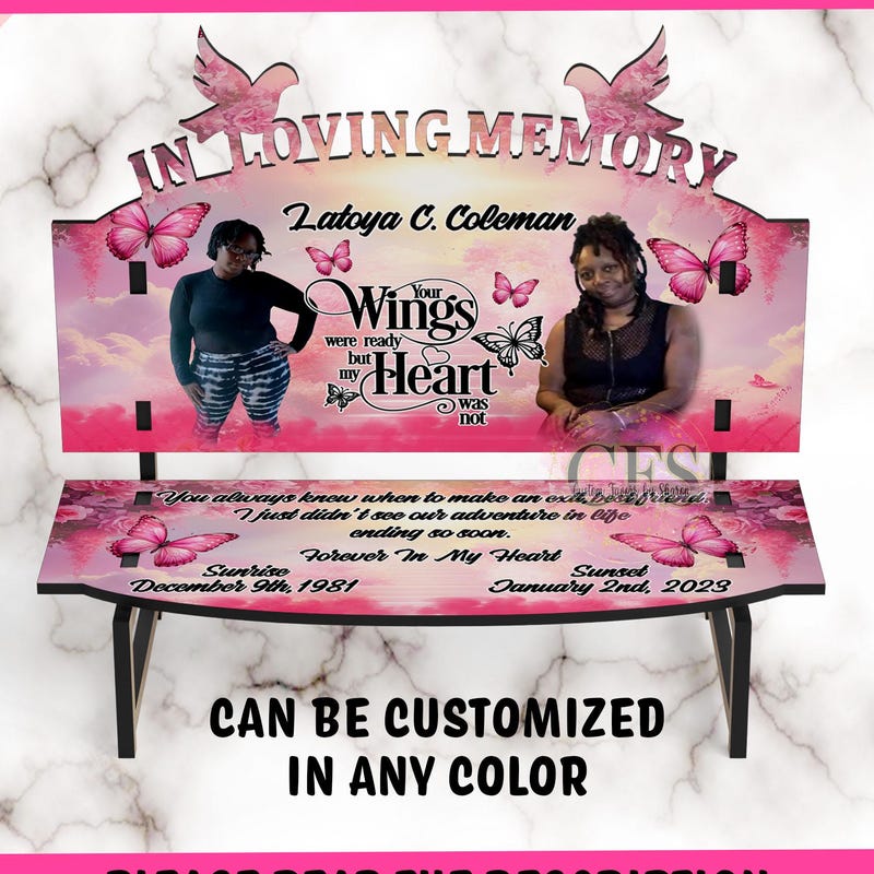 Butterfly Bench - Etsy