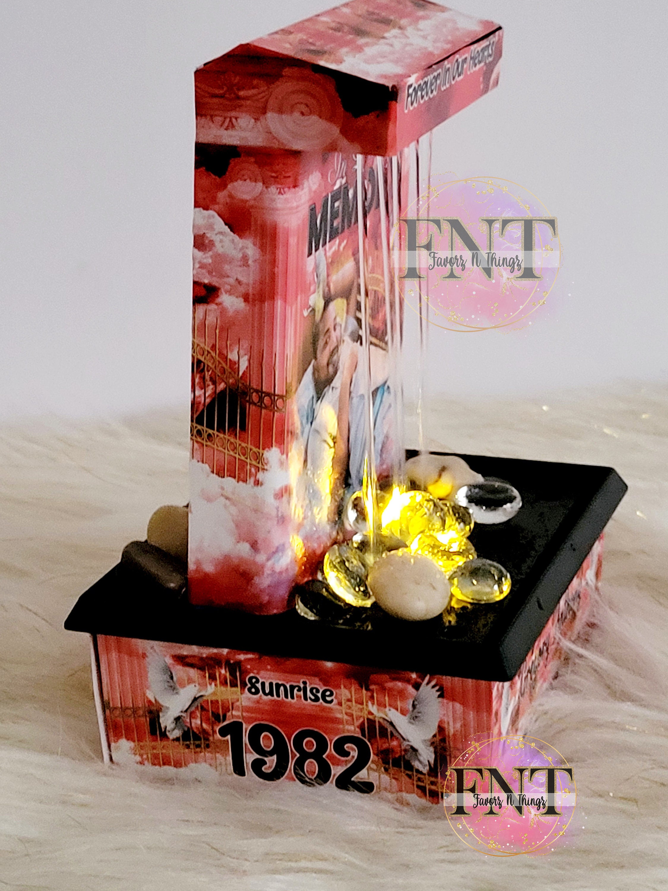 Mini Keepsake Memorial Water Fountain | Memorial Keepsake | Tabletop ...