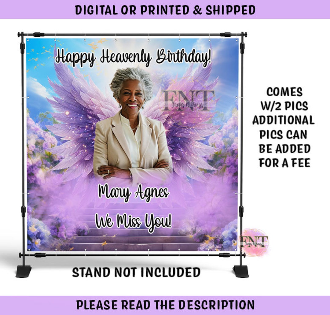 Memorial Backdrop | Funeral Banner | Memorial Service | Funeral Display ...