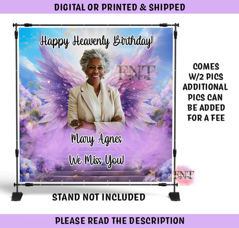 Memorial Backdrop | Funeral Banner | Memorial Service | Funeral Display ...