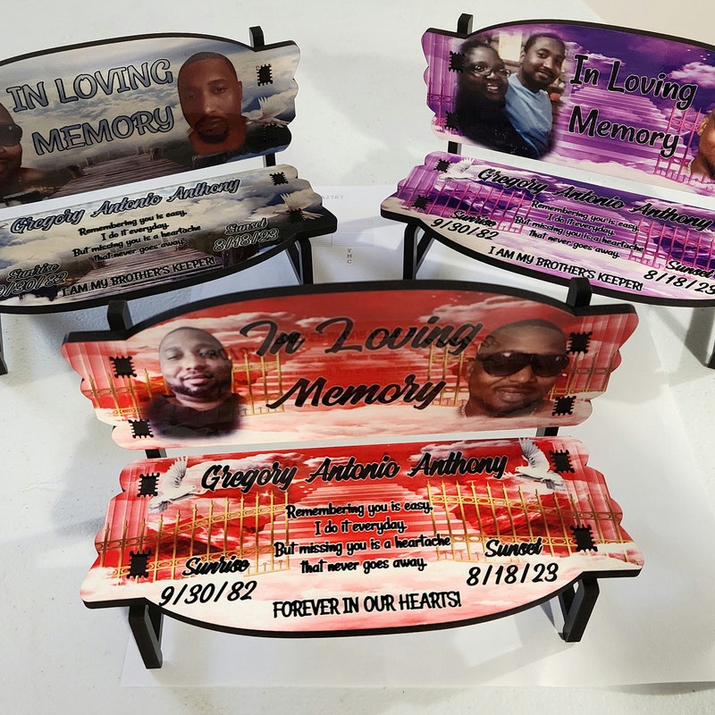 Memorial Bench Plaque - Etsy