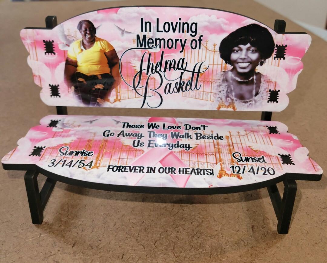 Custom Memorial Bench | Mini Keepsake Bench | Memorial Keepsake Mini ...