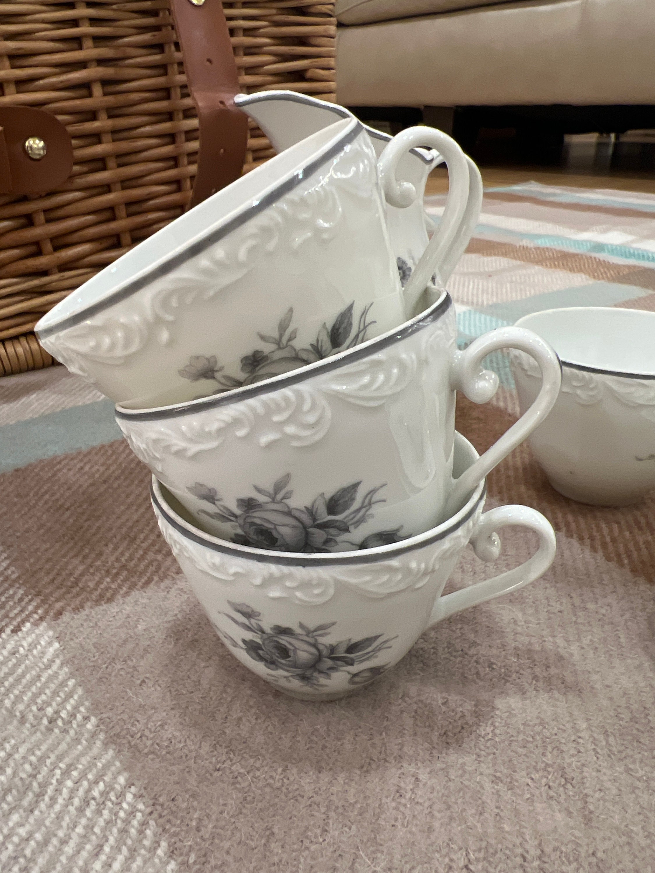 Vintage SPAL Portugal 37 Pieces Tea Set - Etsy