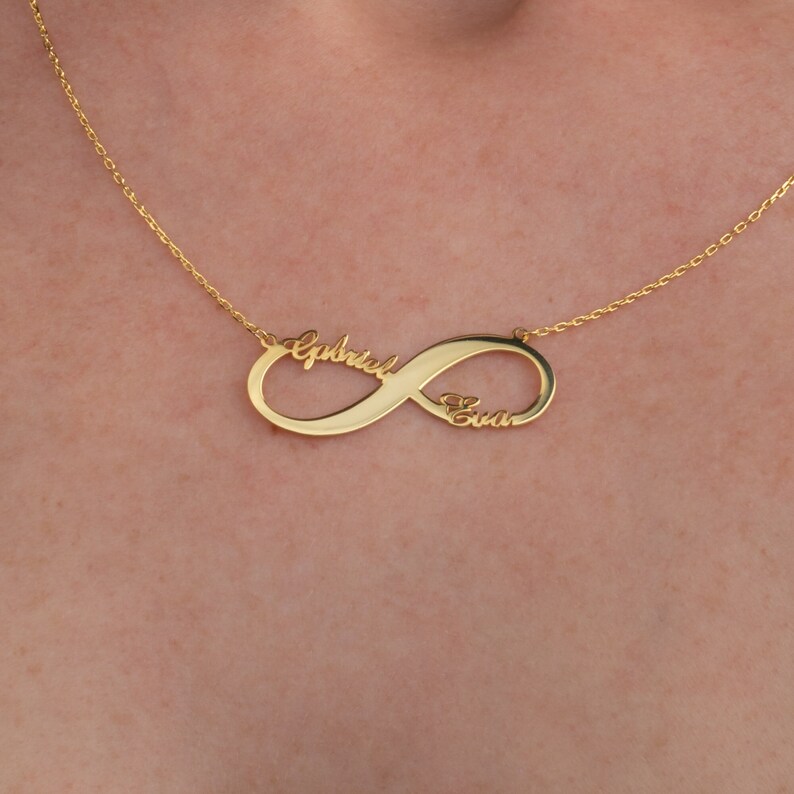 Personalized Infinity Name Pendant, Infinity Name Necklace, Your ...