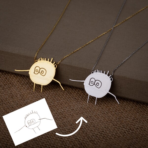 Drawing Necklace - Etsy