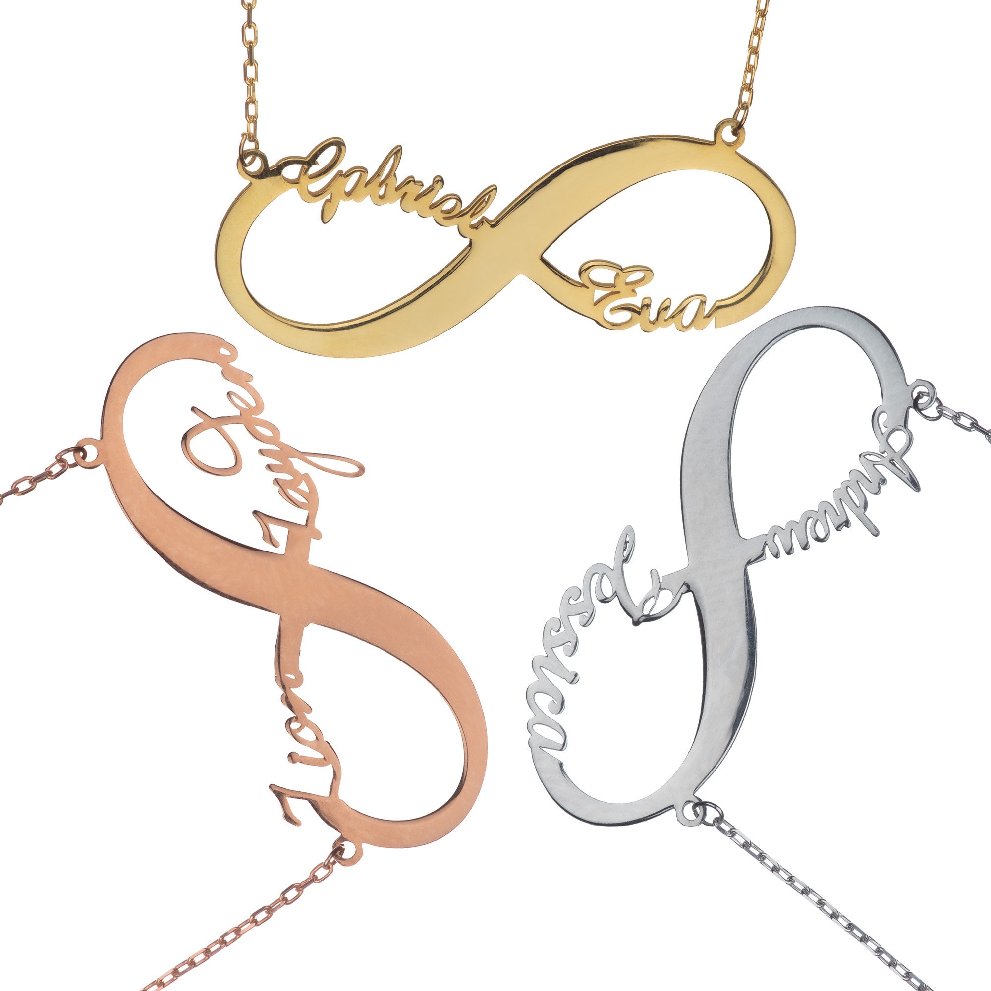 Personalized Infinity Name Pendant, Infinity Name Necklace, Your ...