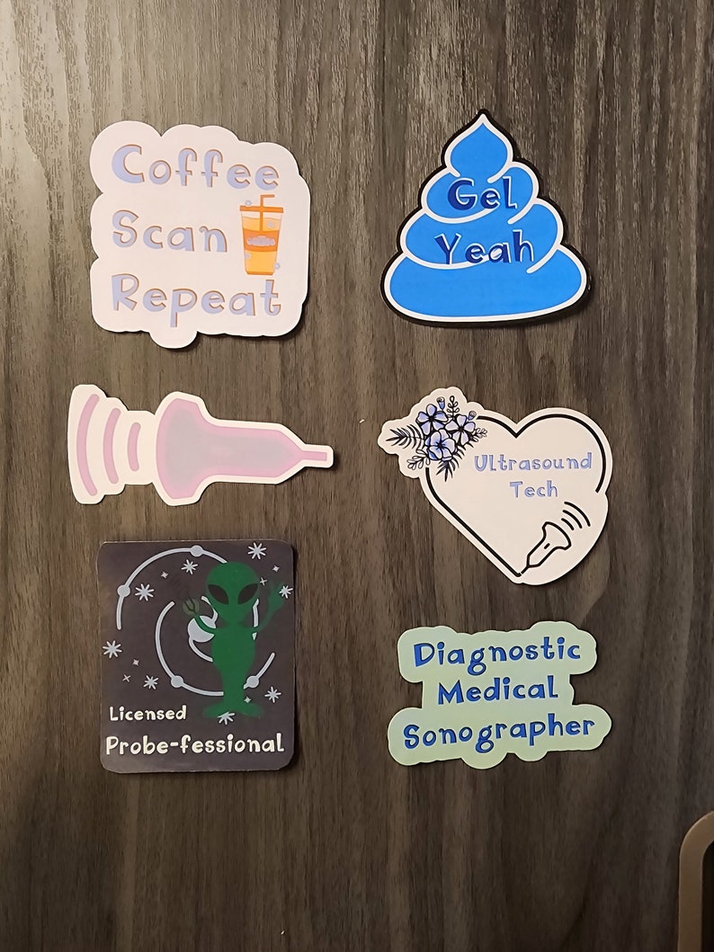 Ultrasound Tech Stickers, Radiology Stickers, Ultrasound Gel Sticker ...